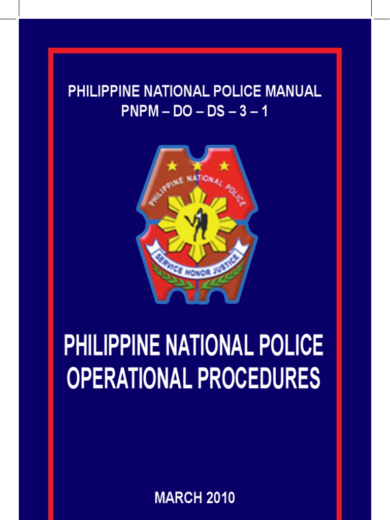 PNP Operational Procedures | PDF | Search And Seizure | Search Warrant