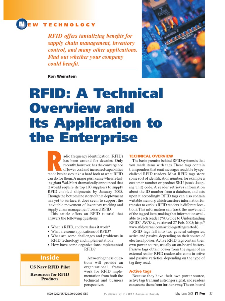 Rfid PDF | PDF | Radio Frequency Identification | Point Of Sale