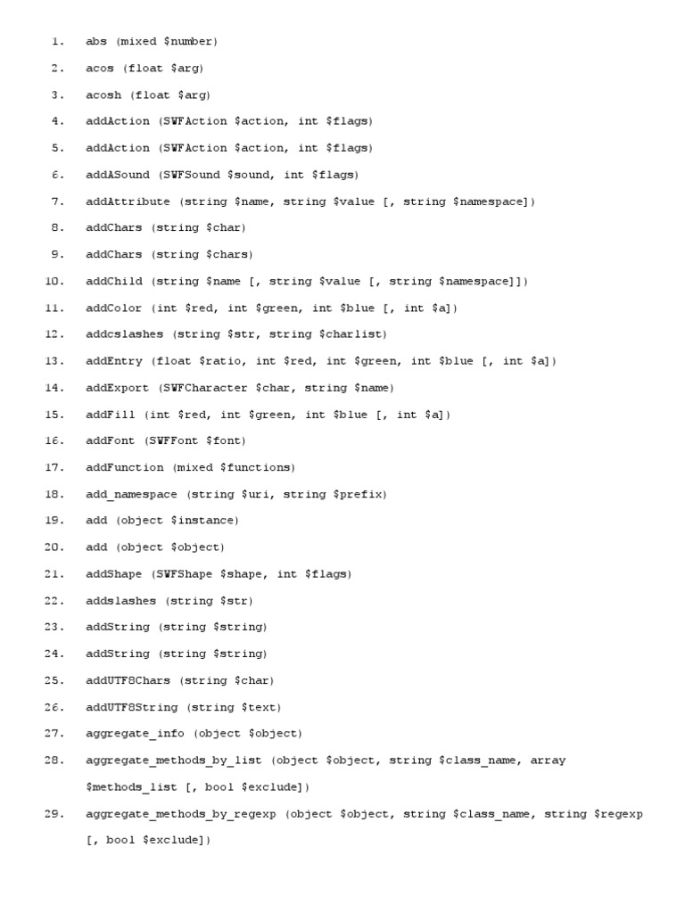 All PHP Function | PDF | String (Computer Science) | Computer Programming