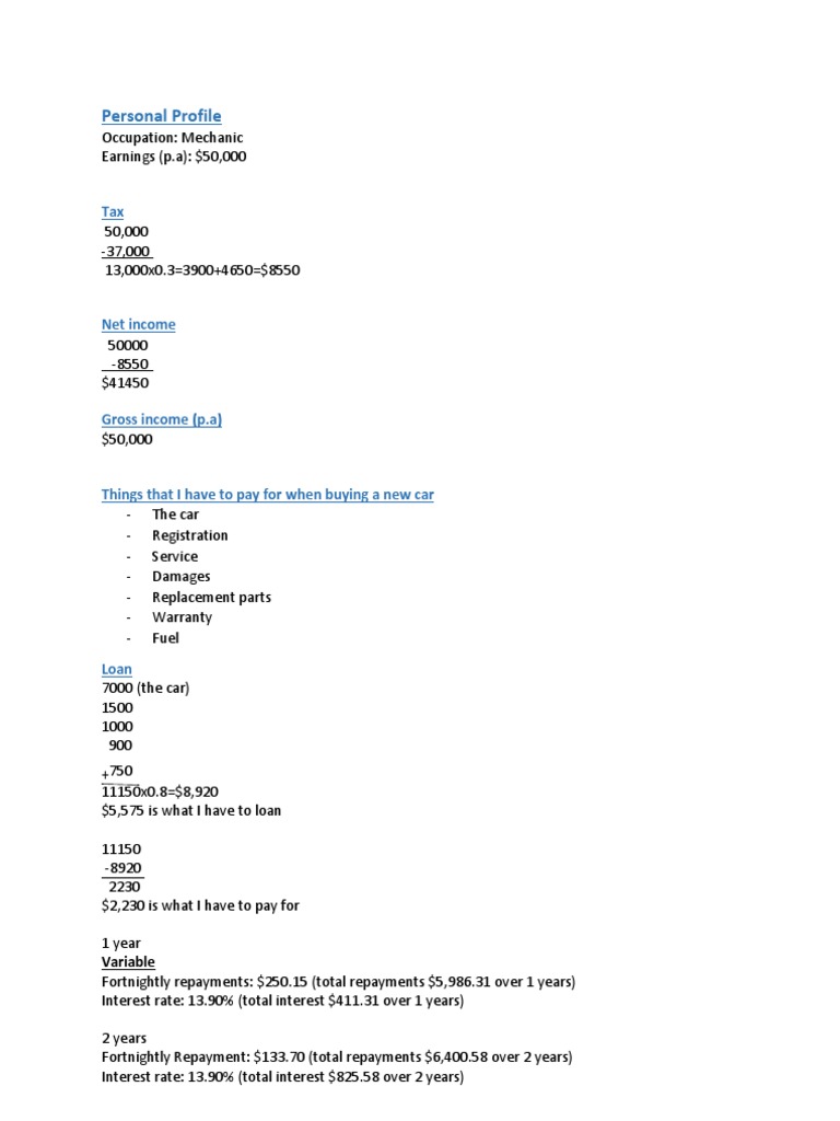 Personal Profile | PDF