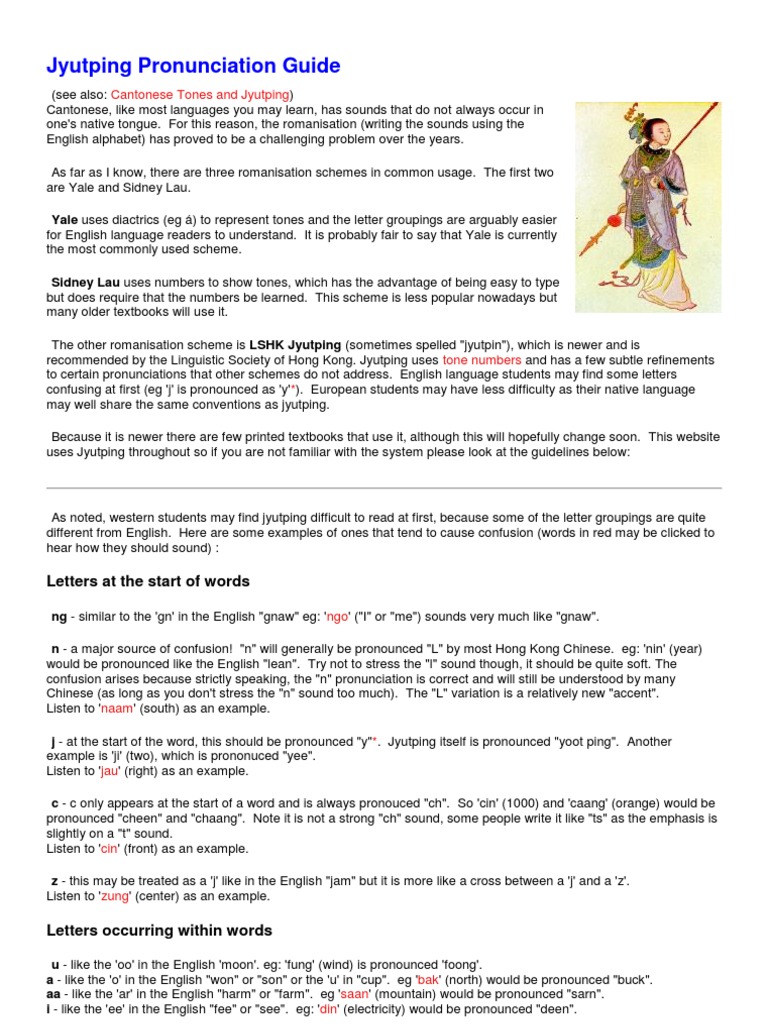 Jyutping Pronunciation Guide | Tone (Linguistics) | Languages