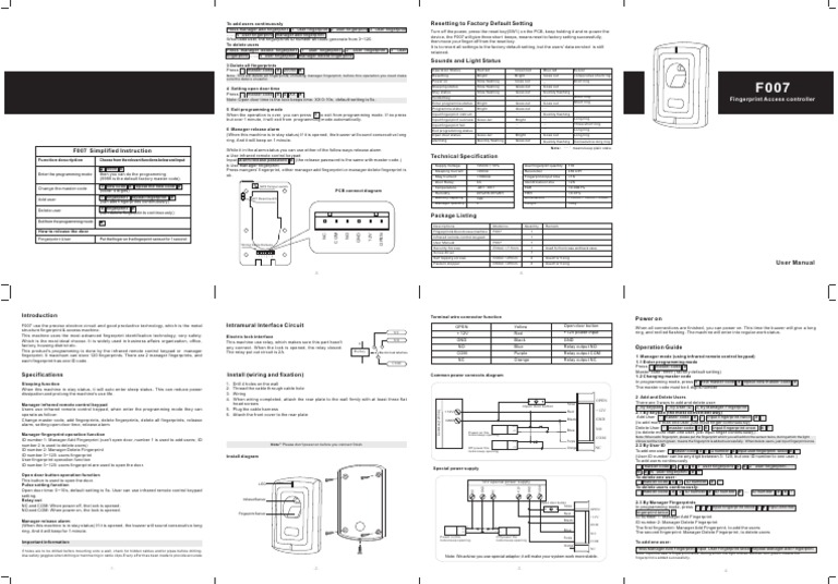 F007 User Manual | Download Free PDF | Electrical Connector | Relay