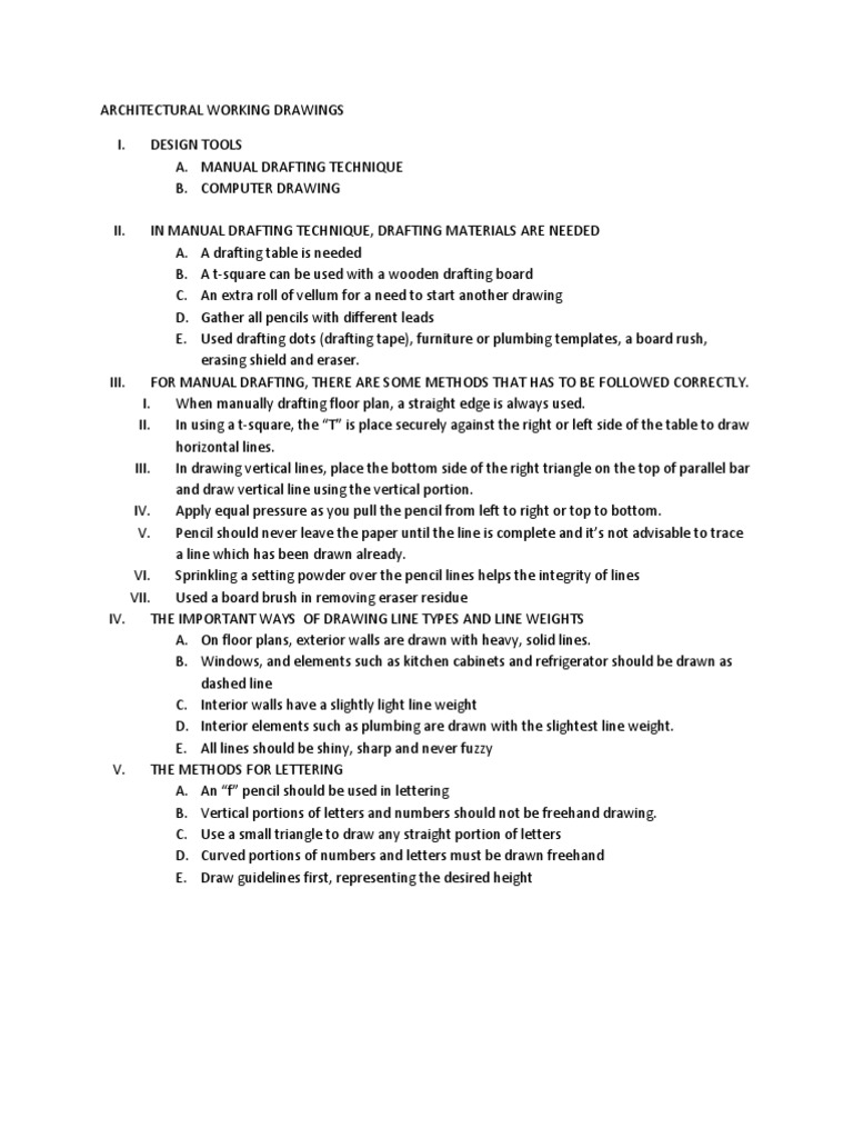 Manual Drafting Technique | PDF | Technical Drawing | Computer Aided Design