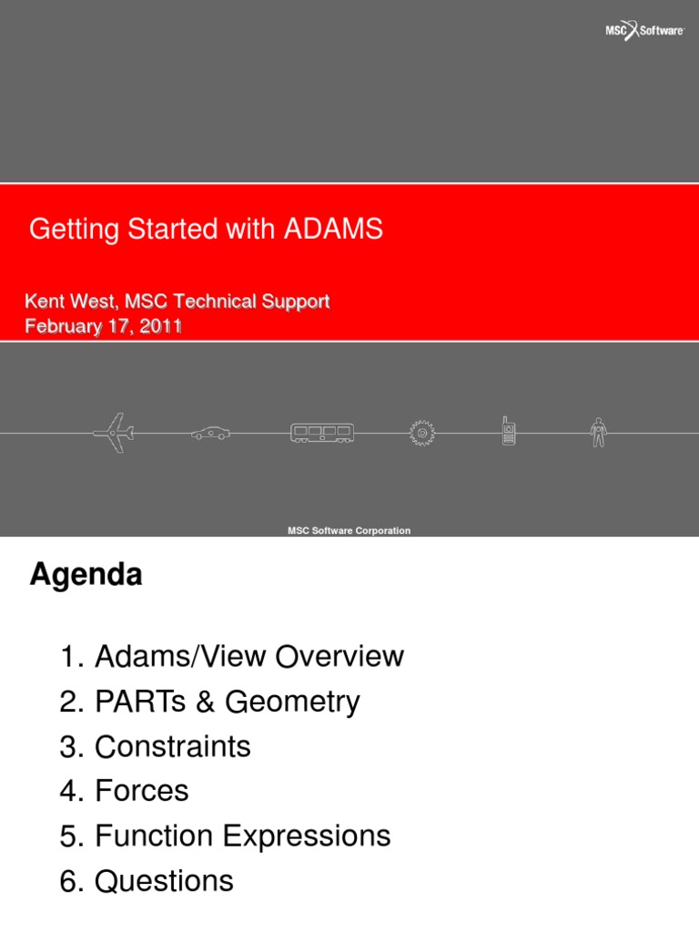 ADAMS Getting Started | PDF | Documentation | Vector Space