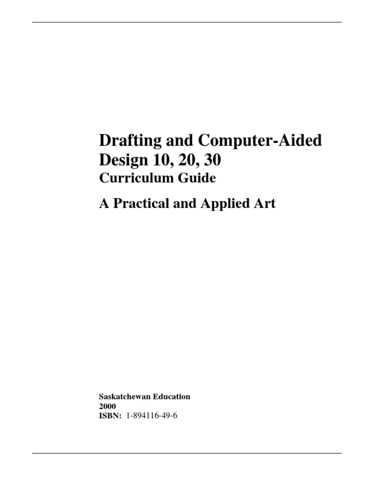 Saskatchewan Drafting Curriculum Guide | PDF