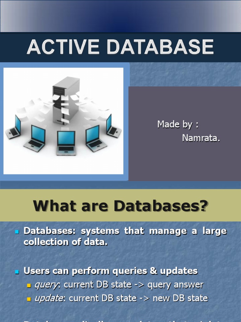 Active Database - Copy | Relational Database | Databases | Free 30-day Trial | Scribd
