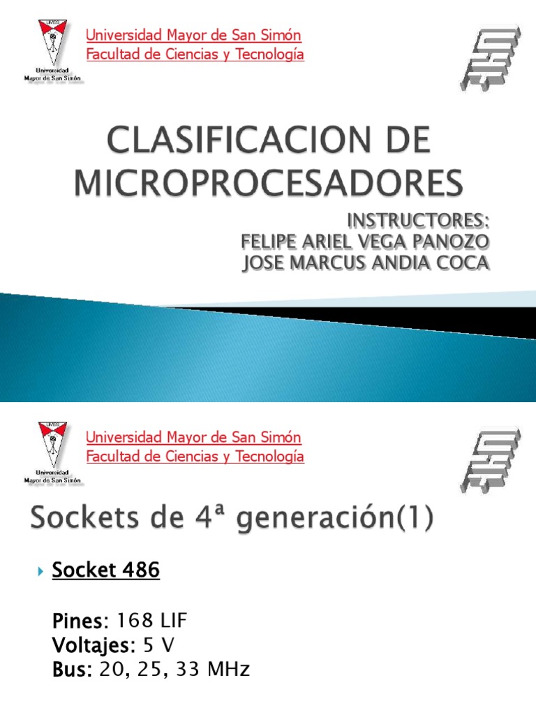 Clasificacion de Microprocesadores | PDF | Arquitectura de Computadores | Circuito integrado
