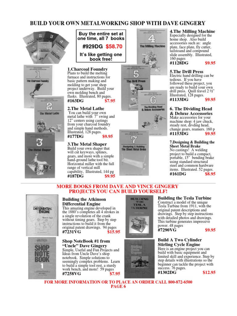 Dave Gingery Books | PDF | Foundry | Sheet Metal