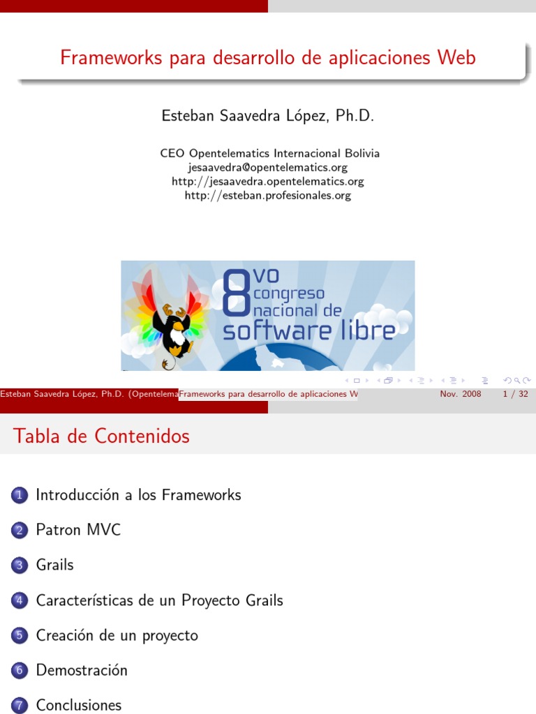 Grails: Framework para El Desarrollo de Aplicaciones Web | PDF | Marco ...