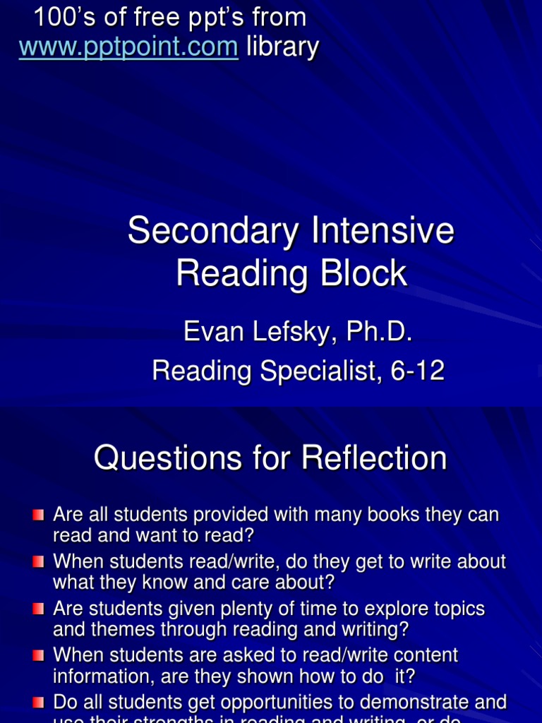 Intensive Reading Optimized | PDF | Reading Comprehension | Reading ...