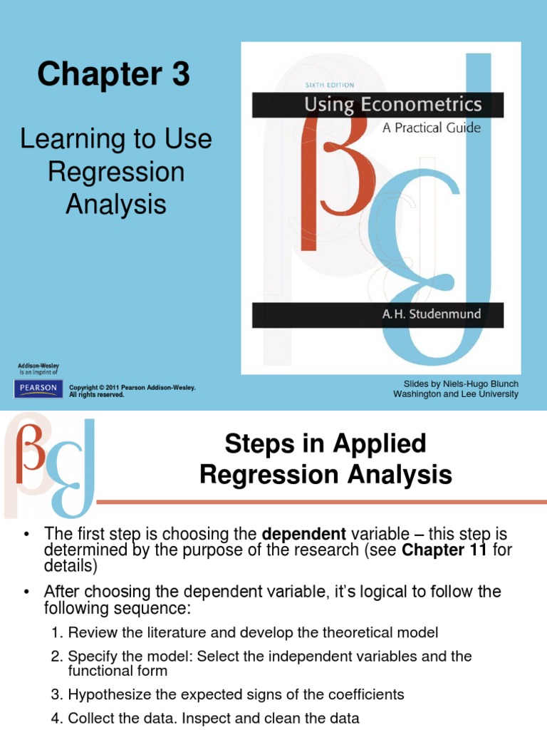 Six Steps in Regression Analysis by Hasan Nagra Econometrics Sir Atif ...