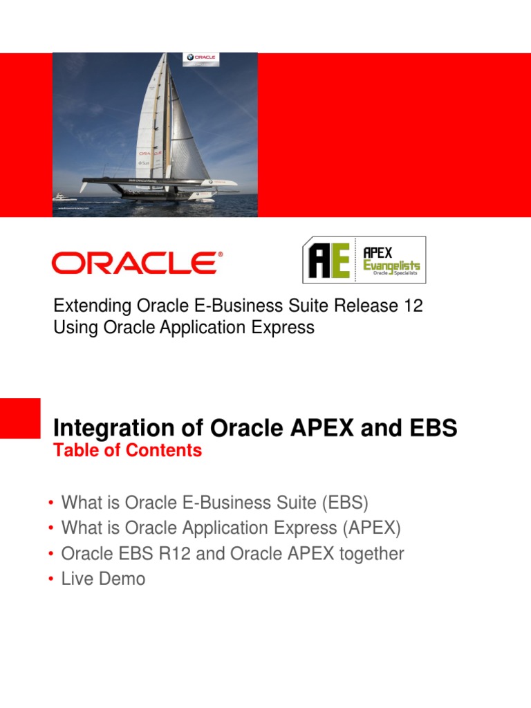 SIG 20120215 1 APEX EBS Integration | PDF | Oracle Database | Application Programming Interface