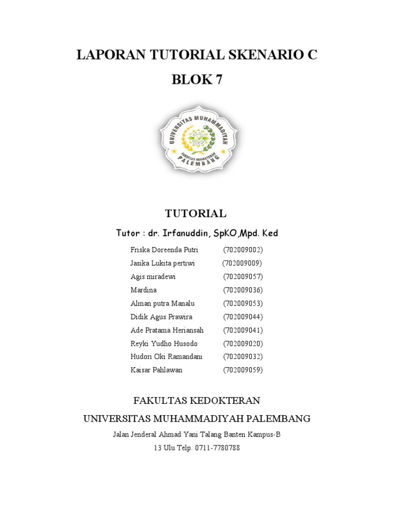 Laporan Tutorial Skenario C Blok 7 Fix | PDF | Kesehatan Holistik