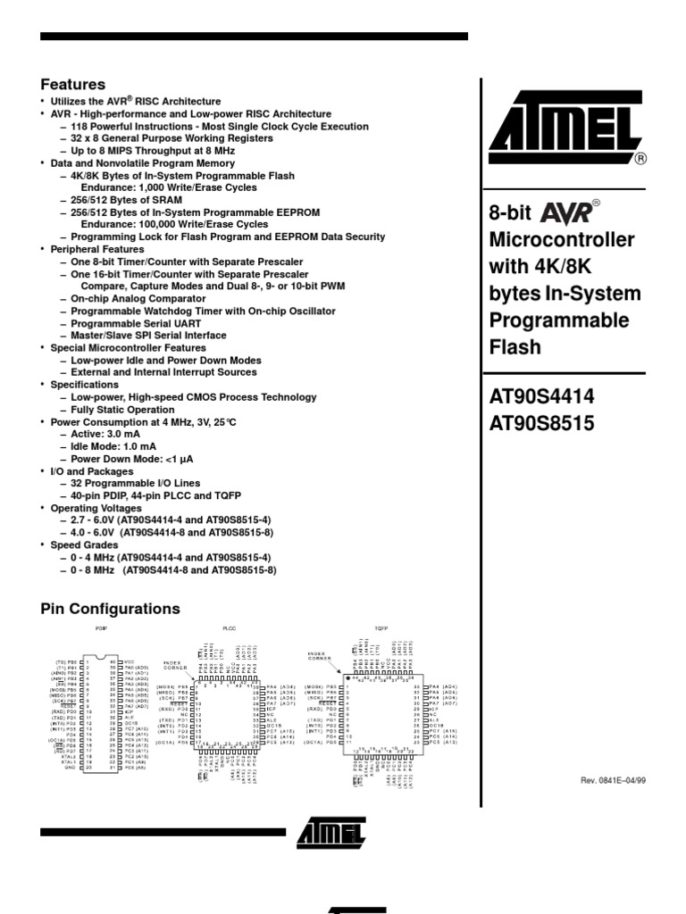 8515 Complete | PDF | Instruction Set | Microcontroller