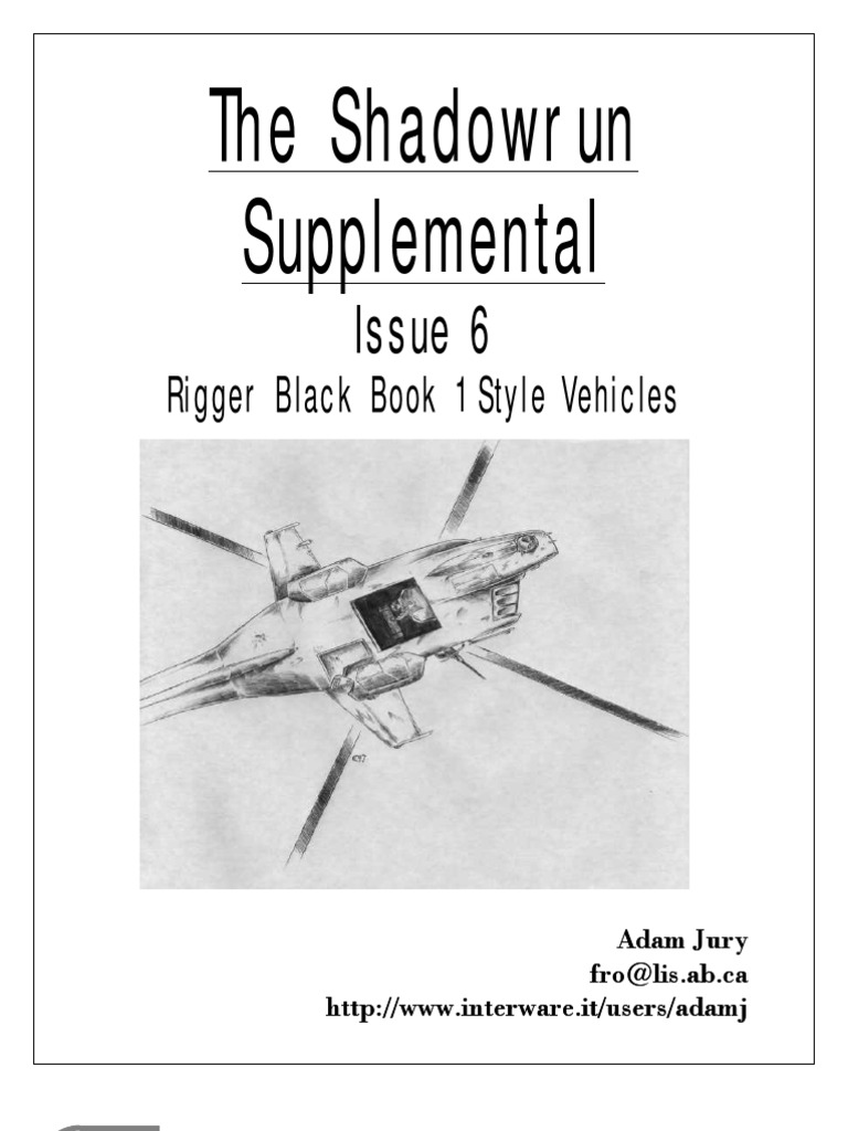 Shadowrun Rigger Vehicle Guide | PDF | Motorcycle | Trunk (Car)