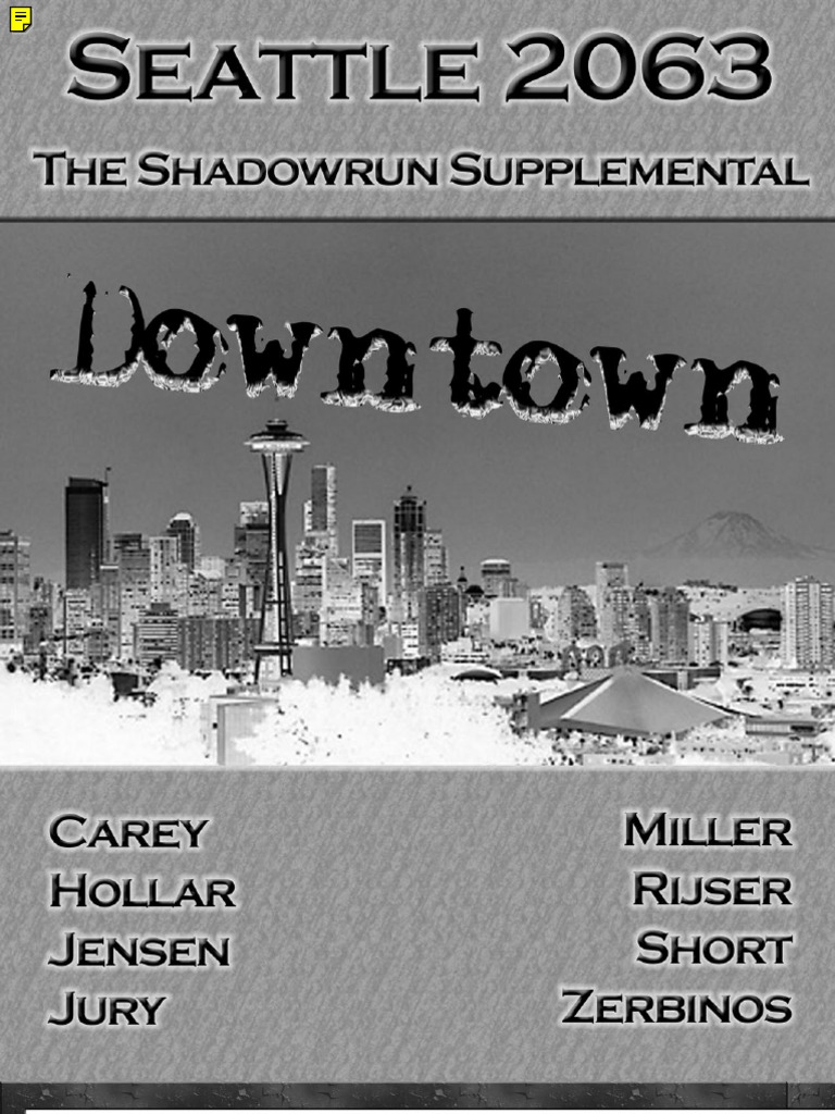 Shadowrun - The Shadowrun Supplemental Downtown Seattle | PDF ...