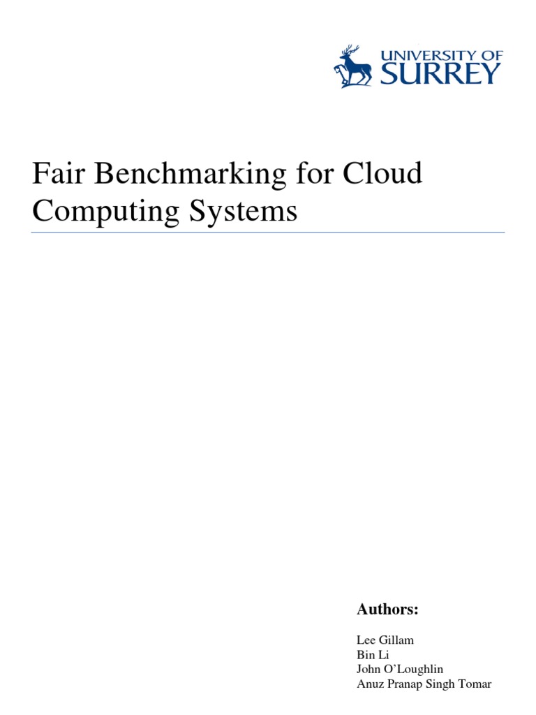 Fair Benchmarking For Cloud Computing Systems | PDF | Cloud Computing | Computer Data Storage