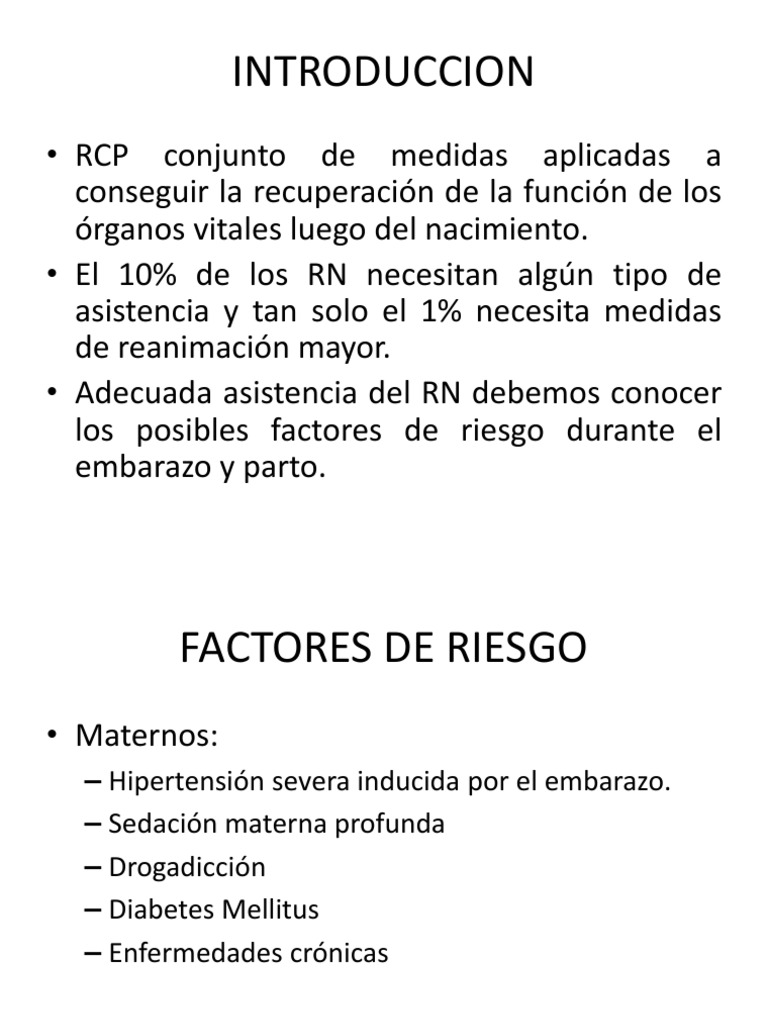 RCP Neonatal | PDF | Reanimación cardiopulmonar | Parto