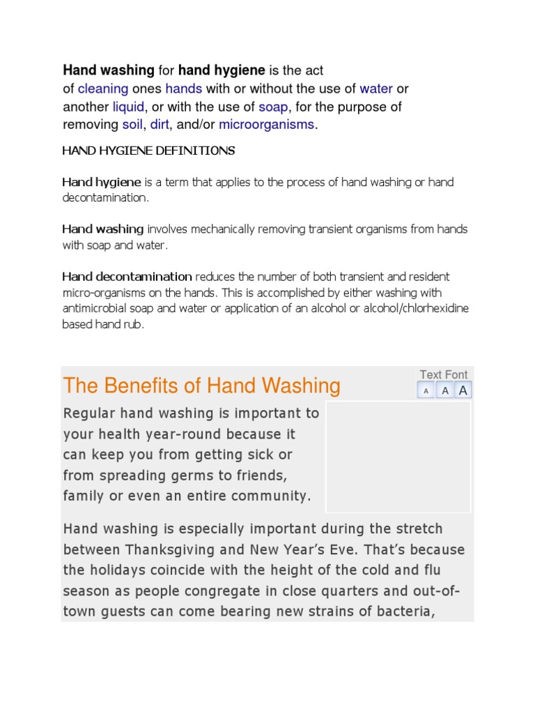 Hand Washing | PDF | Hand Washing | Hygiene