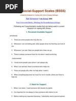 Social Support Questionnaire | PDF | Self-Improvement | Wellness