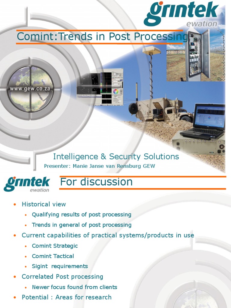 Manie - COMINT Trends in Post Processing | PDF | Signals Intelligence ...