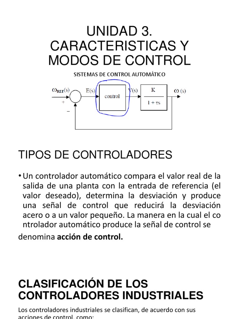 Tipos de Controladores en Automatización | PDF | Sistema de control ...