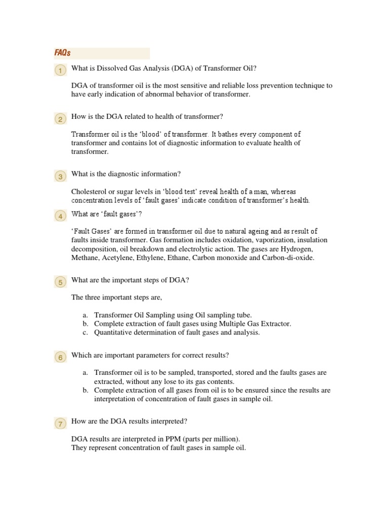 Transformer Oil DGA Explained | PDF | Chemical Substances | Chemistry