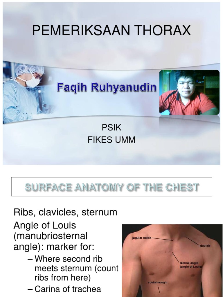 Pemeriksaan Thorax: Psik Fikes Umm | PDF