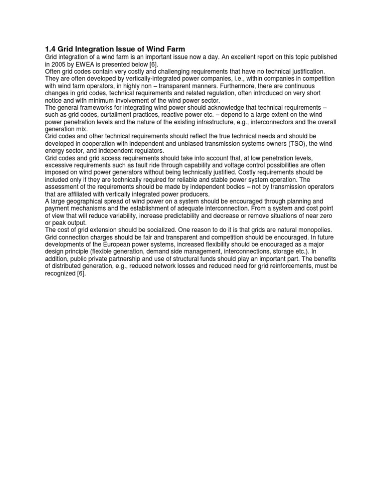 Wind Farm Grid Integration Challenges | PDF | Electrical Grid | Wind Power