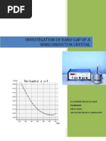 Experiment 3 - Four Probe Experiment | PDF | Semiconductors | Band Gap