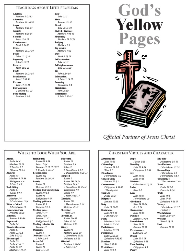 Gods Yellow Pages | Gospel Of Matthew | Epistle To The Romans