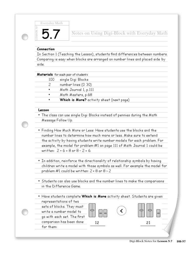 Digi-Block Lesson Plans for Kindergarten | PDF
