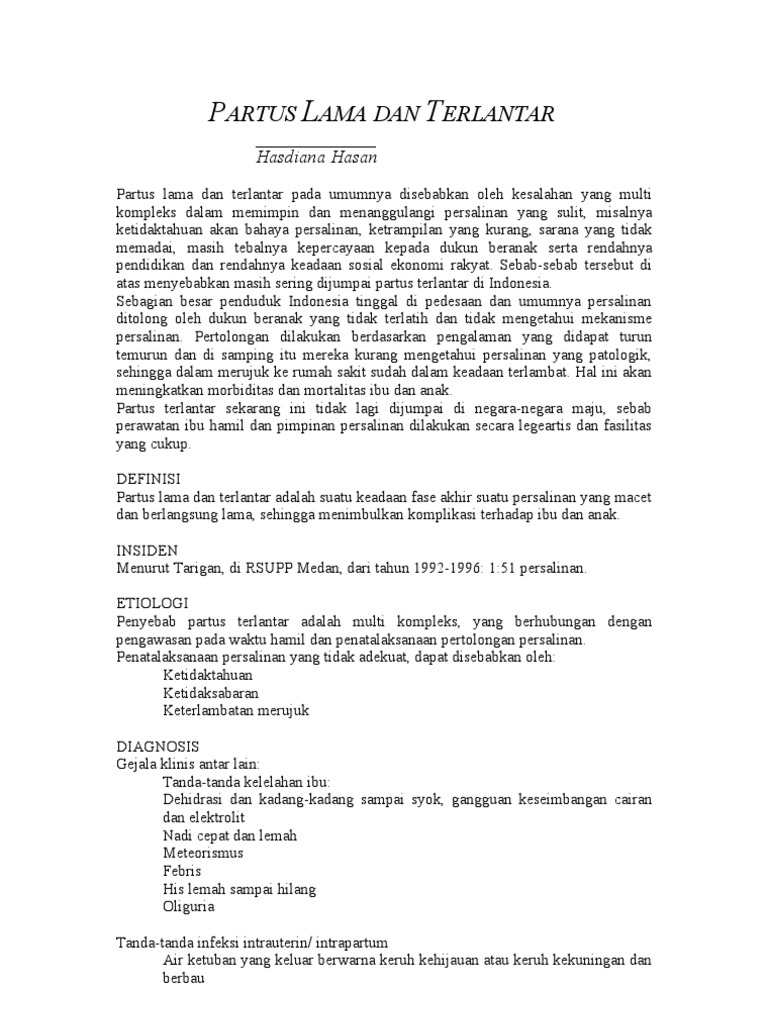 Partus Lama | PDF