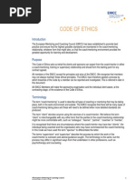 ACWA Code of Ethics Jan 2017 | PDF | Community | Social Exclusion