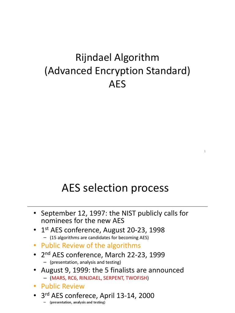 Rijndael Algorithm (Advanced Encryption Standard) AES | Download Free ... Rijndael Algorithm (Advanced Encryption Standard) AES | Download Free ...