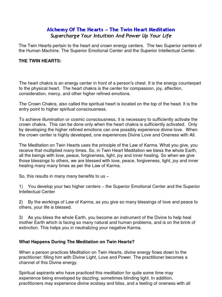 11 Alchemy of The Hearts | PDF | Chakra | Meditation