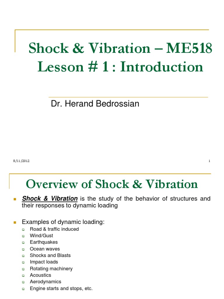 Introduction to Shock and Vibration | PDF | Oscillation | Mechanics