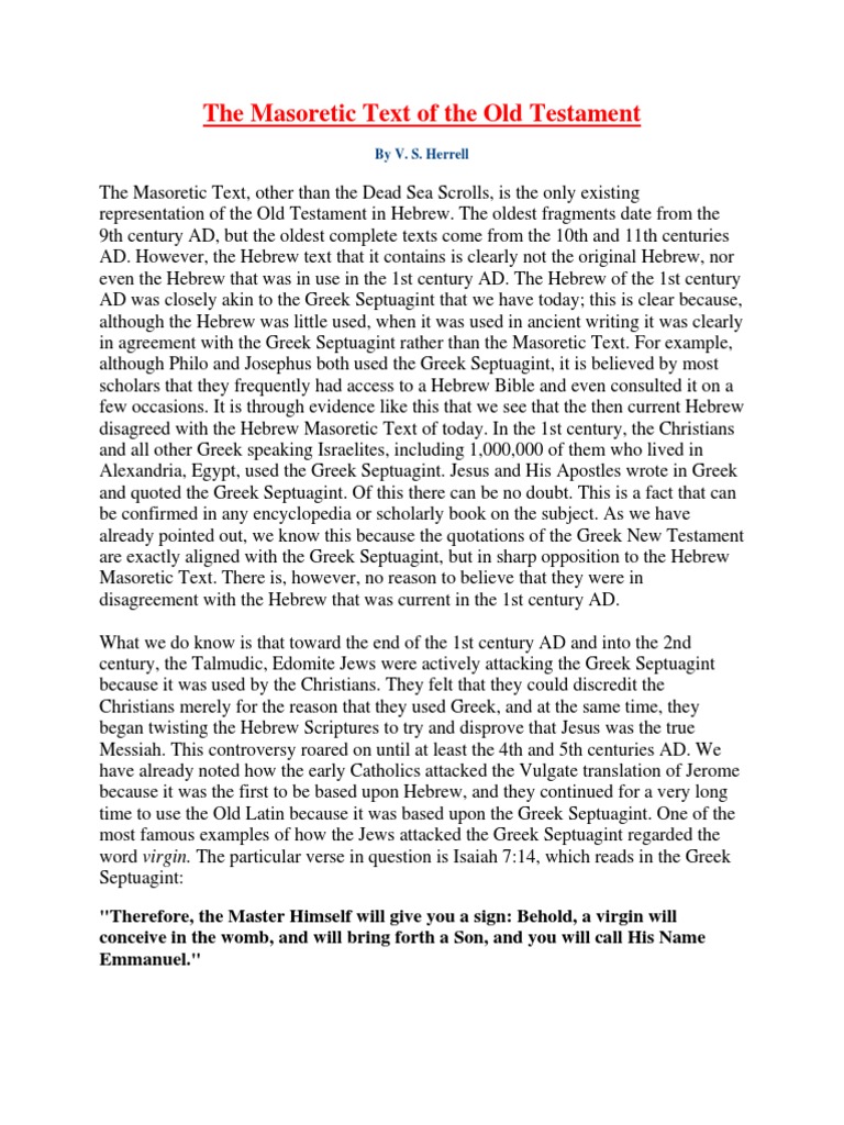 Mazeratic Text Of Old Testament Top Sellers | emergencydentistry.com