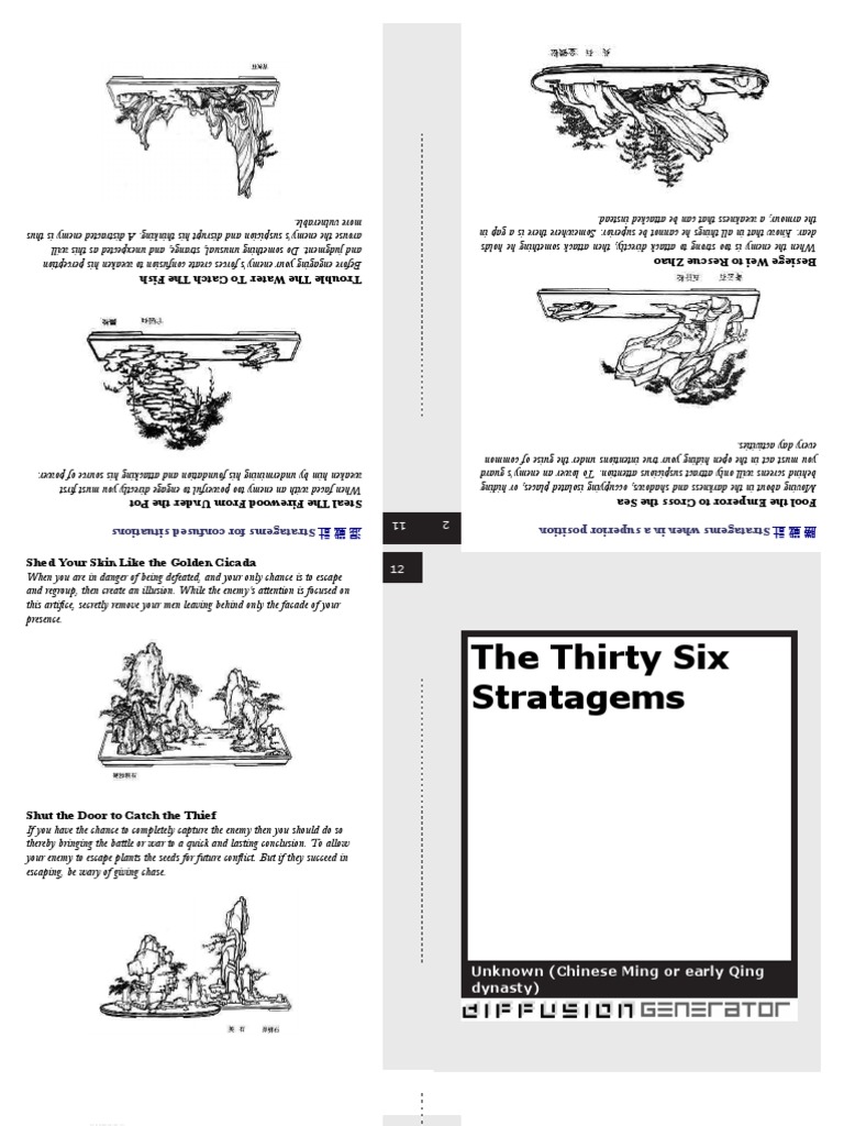 36 Strategems Illustrated Book US | PDF | Unrest | Armed Conflict