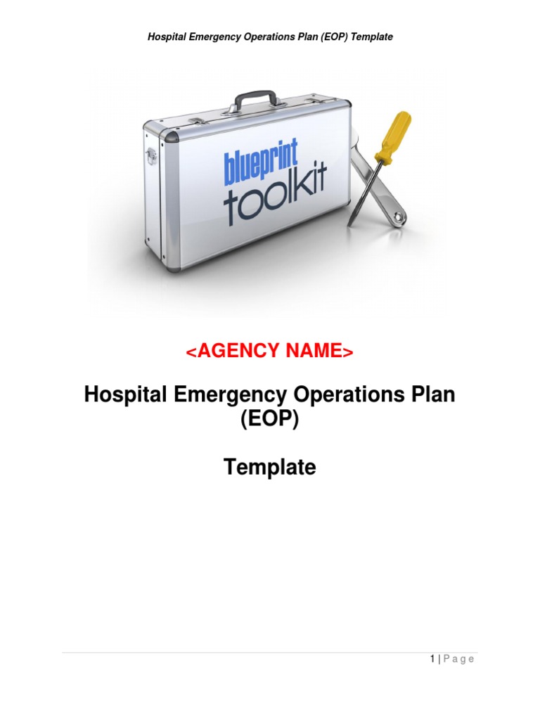 Hospital Emergency Operations Plan Template | PDF | Incident Command ...
