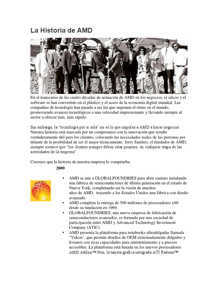 La Historia de AMD | PDF