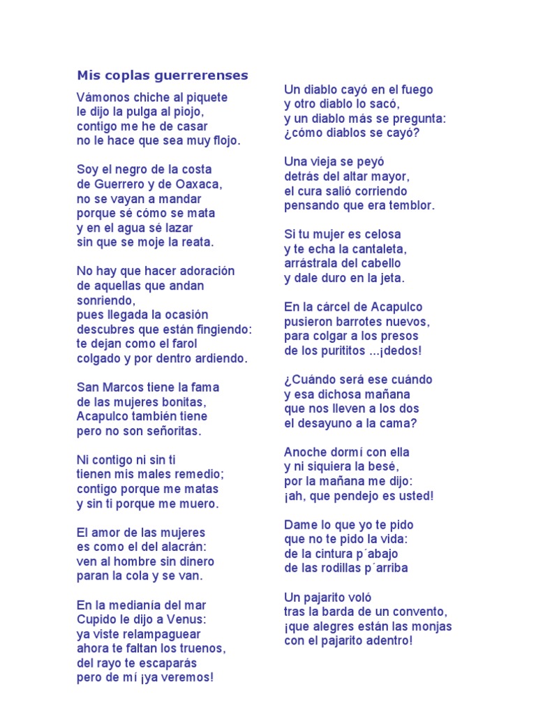 Coplas Guerrerenses | PDF