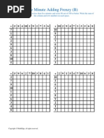 Five Minute Addition Frenzy Worksheets | PDF