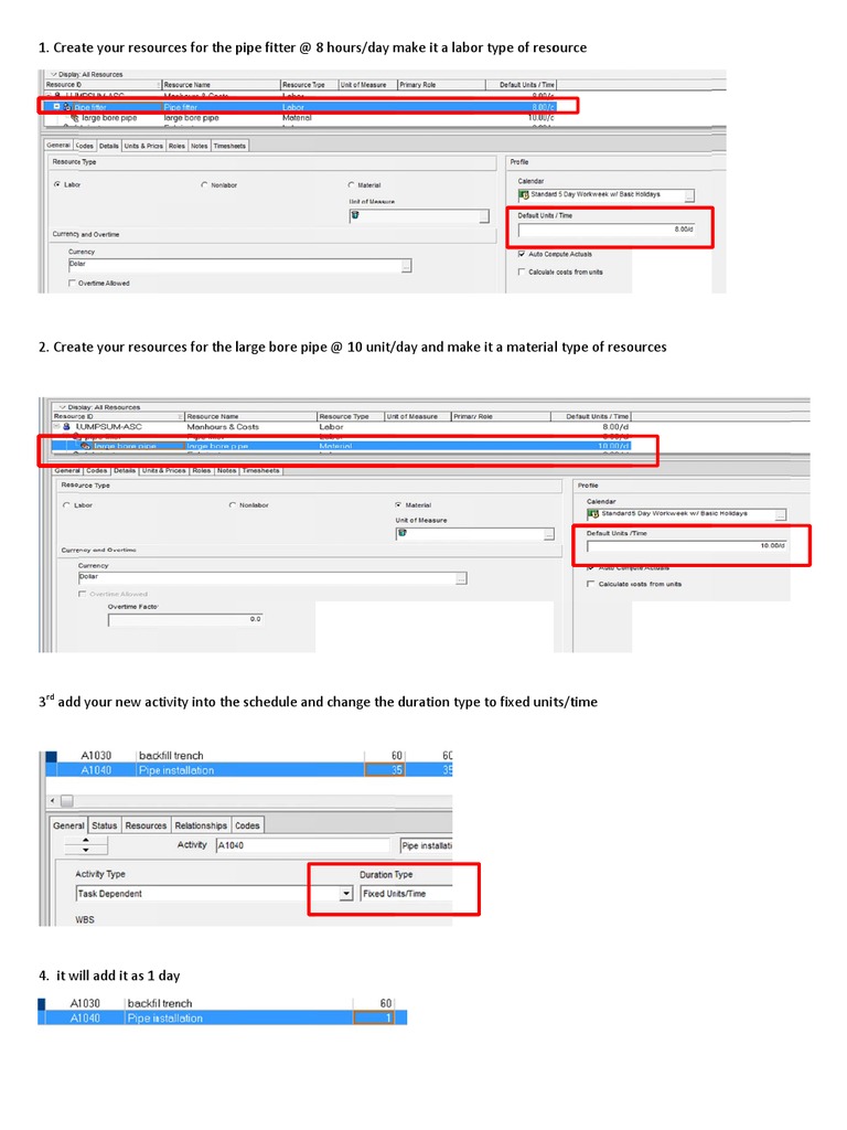 Resource Loading in Primavera P6 Guide | PDF | Business | Home & Garden
