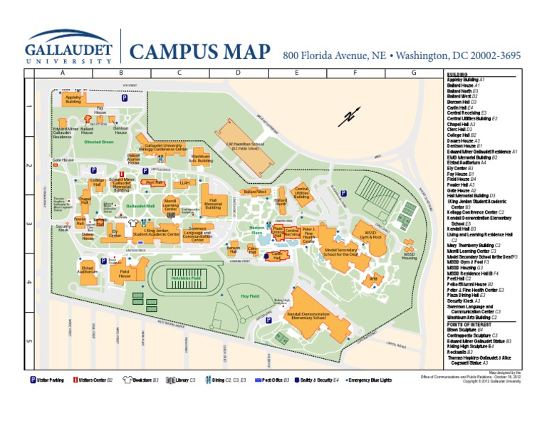 CampusMap Gallaudet | PDF | Hartford | Deafness