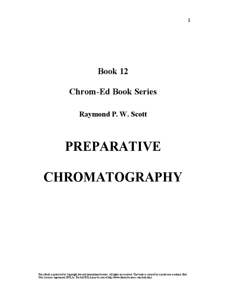 Preparative Chromatography | PDF | Chromatography | High Performance ...