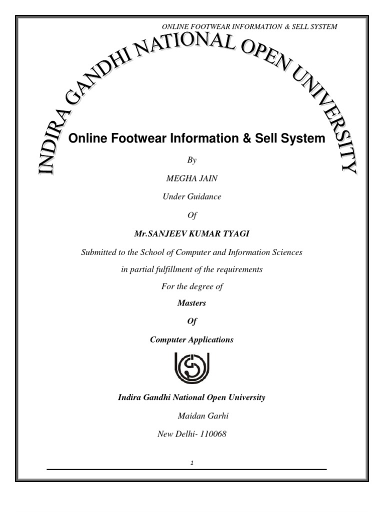 Online Footwear Synopsis | PDF | Java (Programming Language) | Databases