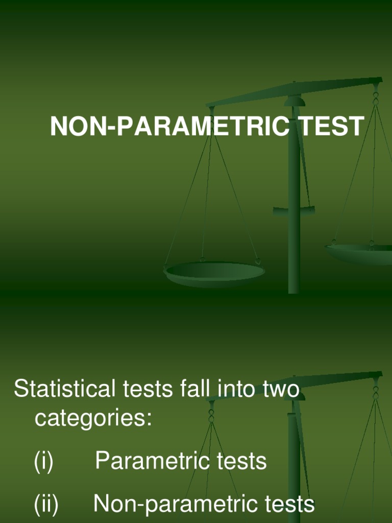 Non-Parametric Statistical Tests Guide | PDF