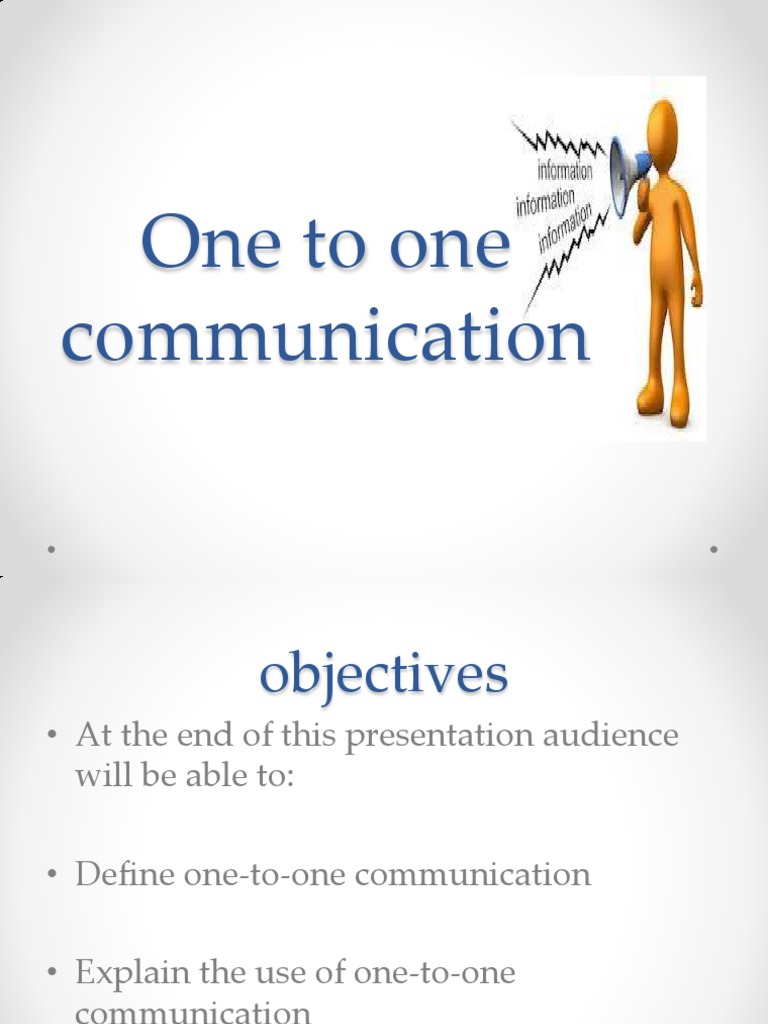 One To One Communication | PDF | Career & Growth | Social Science