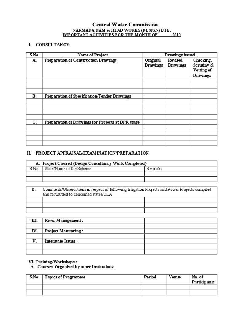 Progress Report Proforma | PDF